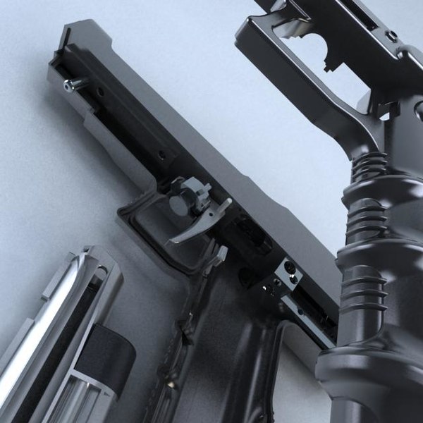 tactical air gun 3d model