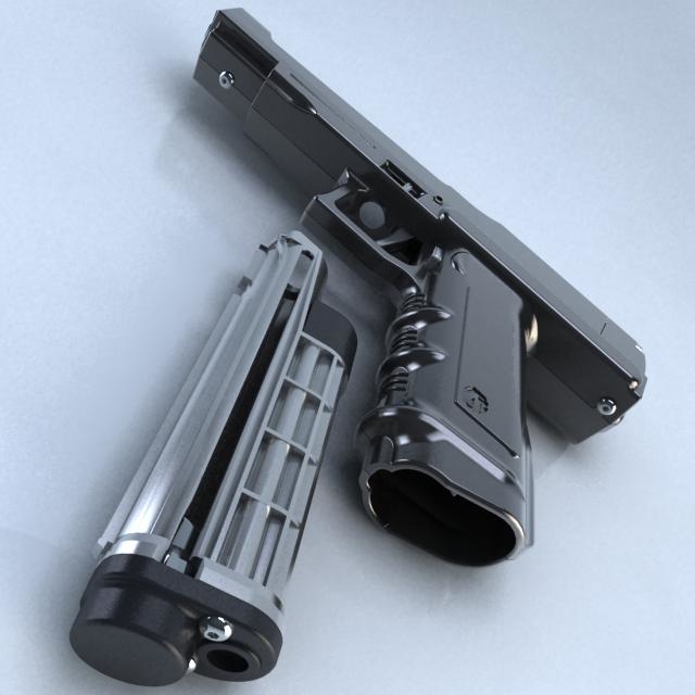 tactical air gun 3d model
