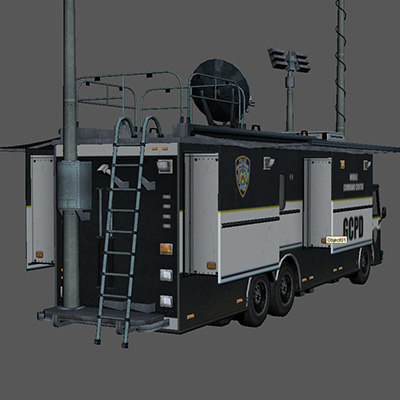 fbi command truck 3d model