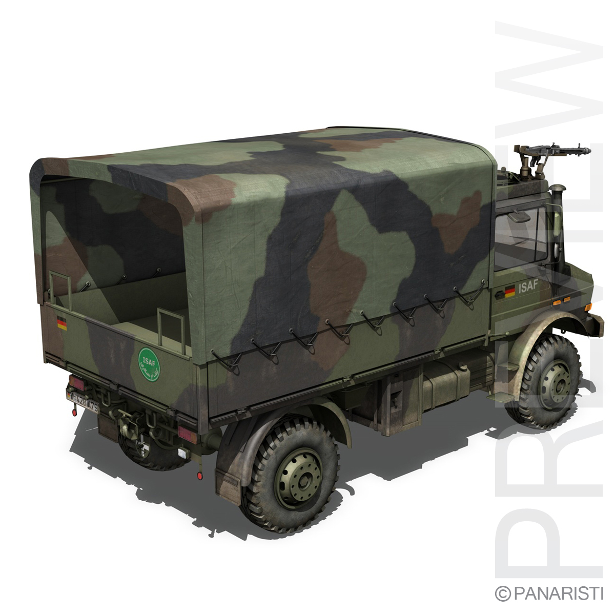 unimog trucks german mercedes 3d model