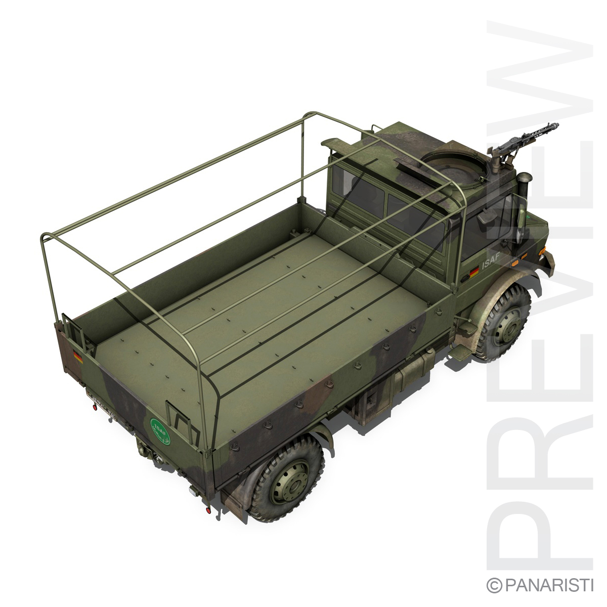 unimog trucks german mercedes 3d model