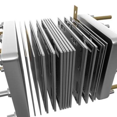 3d model hydrogen fuel cell membrane