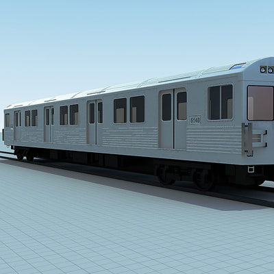 t1 train exterior 3d model