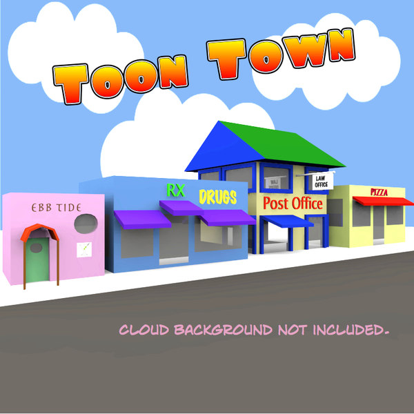 3D модель Toontown - TurboSquid 476194