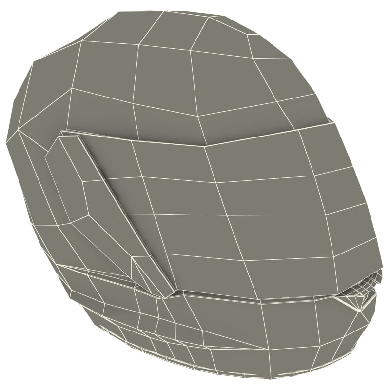 racing helmet 3d model
