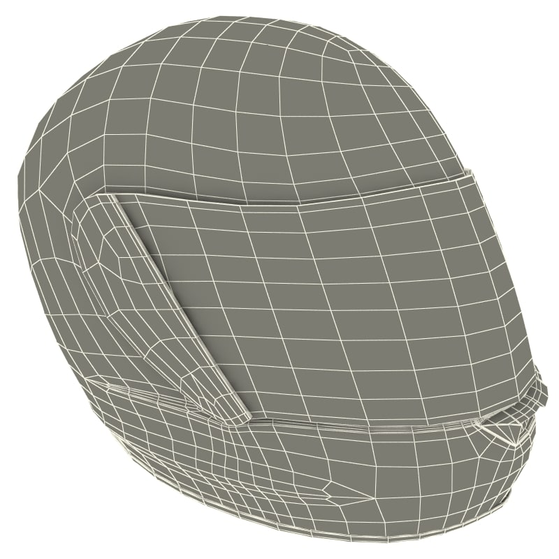racing helmet 3d model