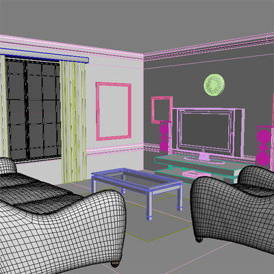living room 3d model