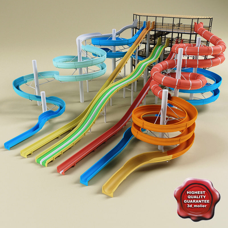 water slide v5 3d lwo