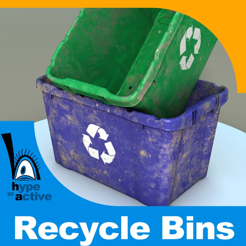 3d model recycle bin