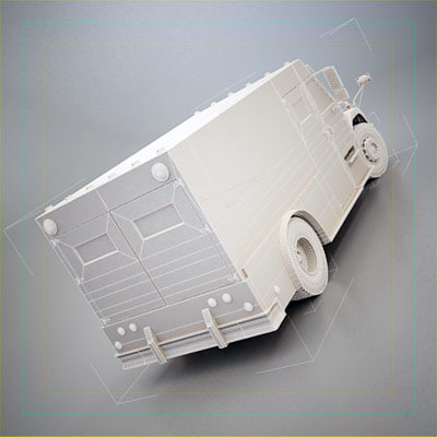 armored van 3d model