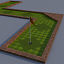 3d model of mini golf hole