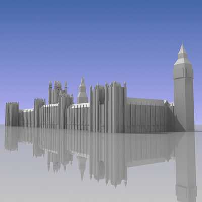 house parliament 3d max