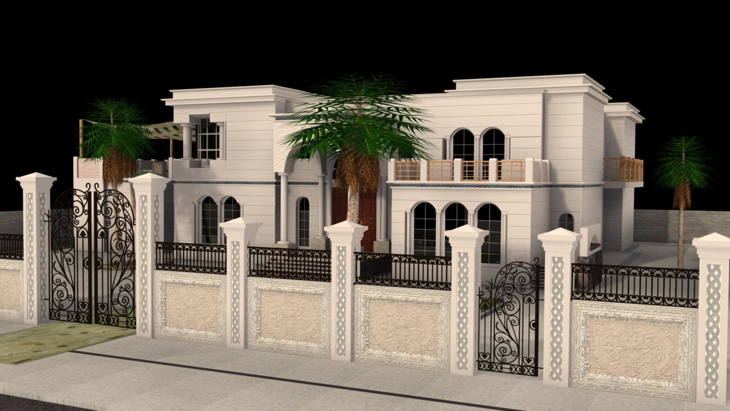 3d model villa dubai
