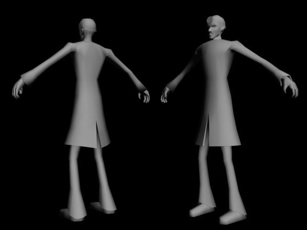character crazy 3d model