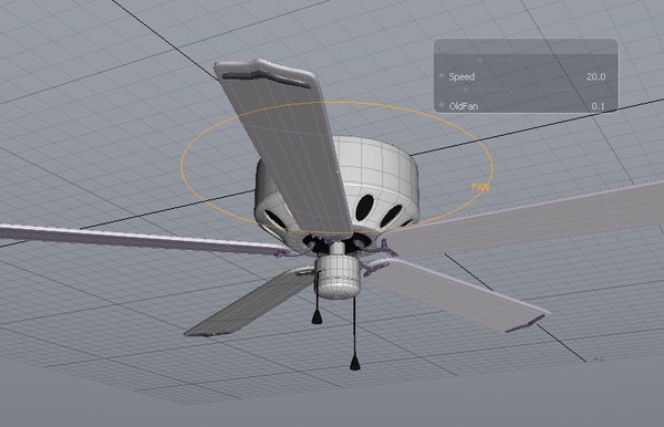 3d ceiling fan model