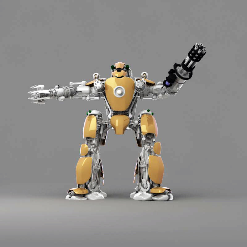 Hi Tech Robot 3d Max