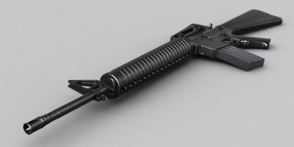 3d m16 rifle model