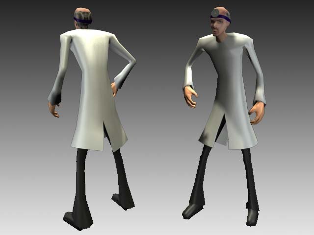character crazy 3d model