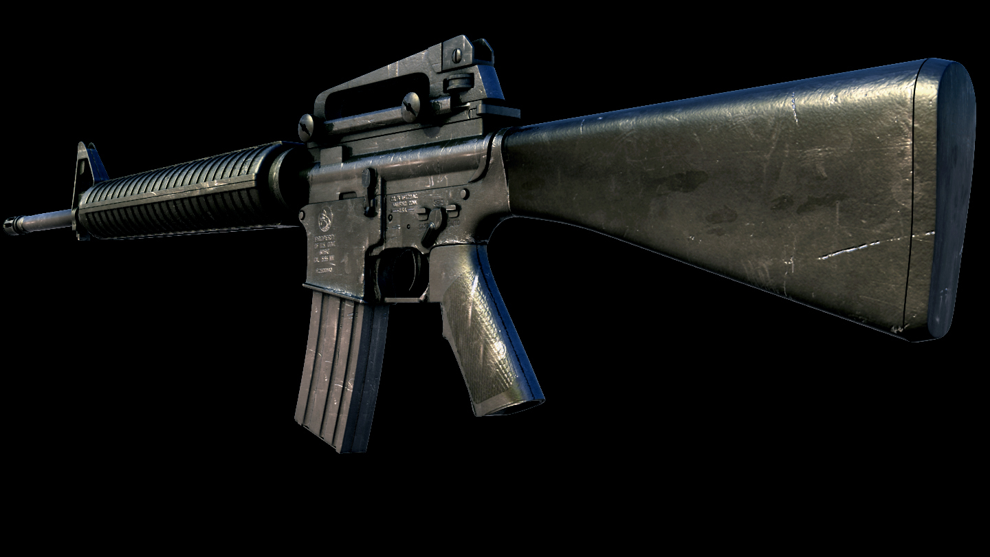 3d m16 rifle model