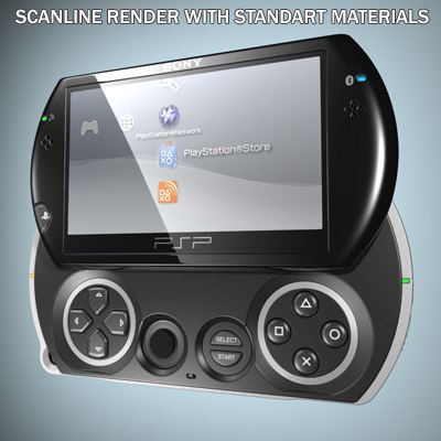 sony psp 3d model