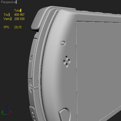 sony psp 3d model