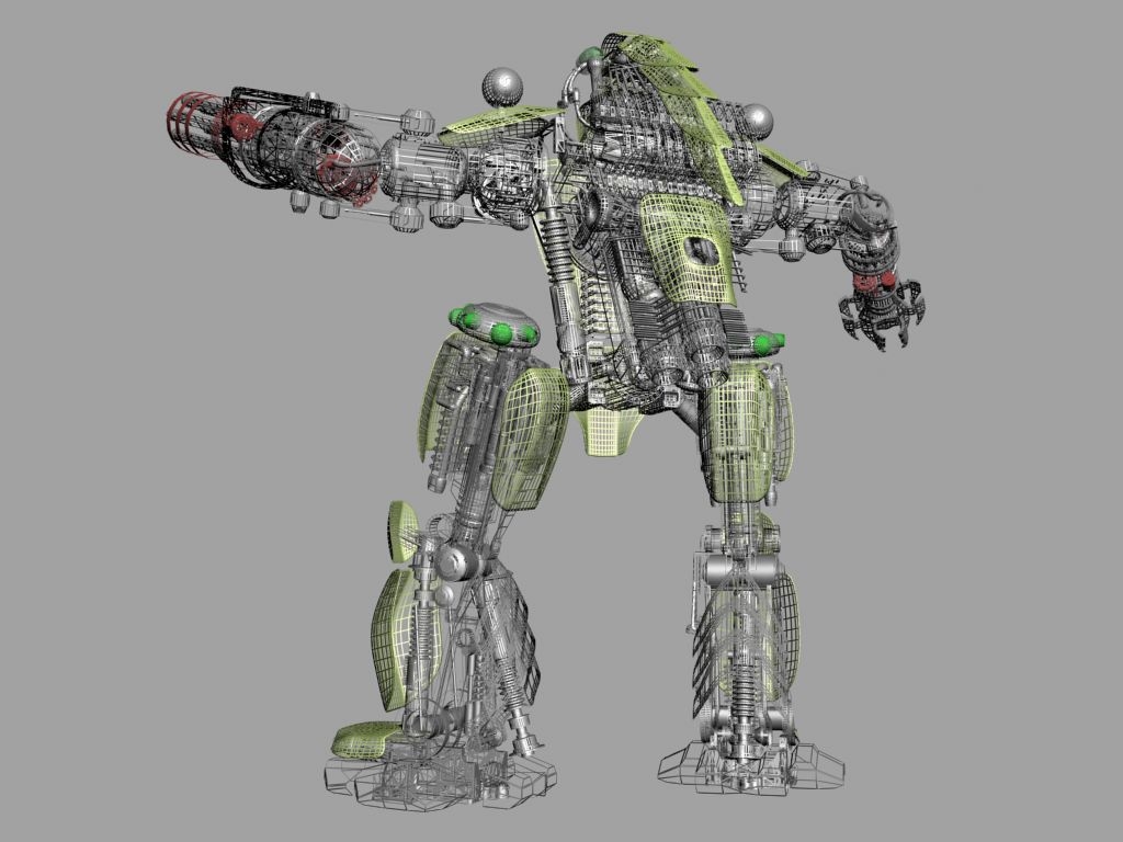 Hi Tech Robot 3d Max