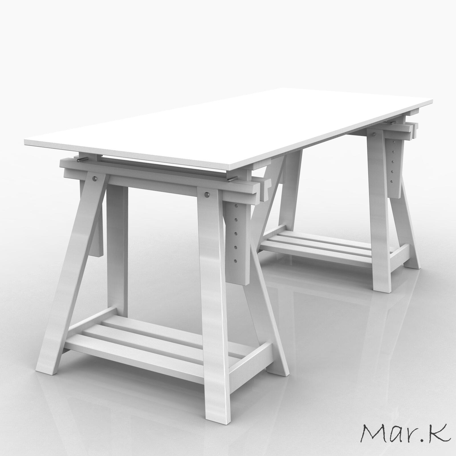 3d model work table