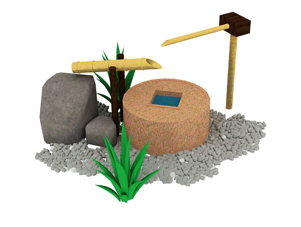 maya japanese fountain shishiodoshi