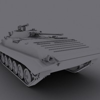 3d model truck apc tank