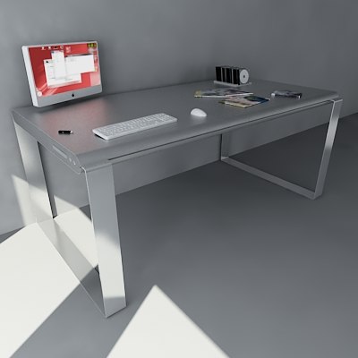 3d model desk pc
