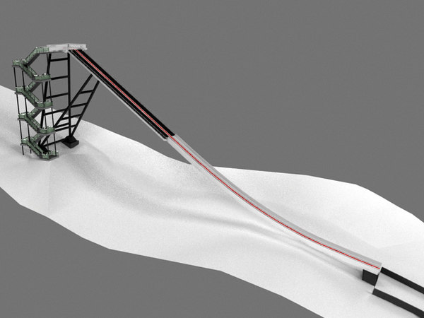 3d ski jumping ramp