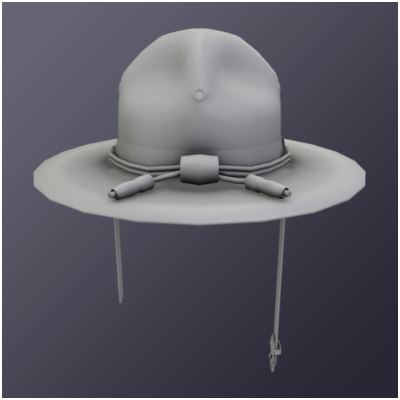 3ds max campaign hat