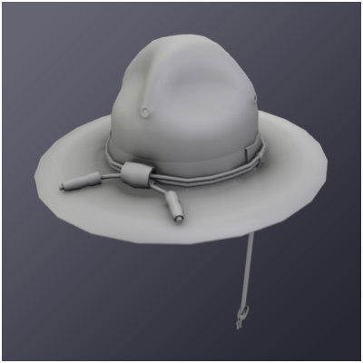 3ds max campaign hat