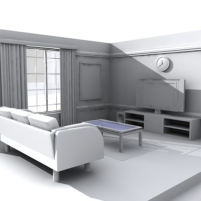 living room 3d model