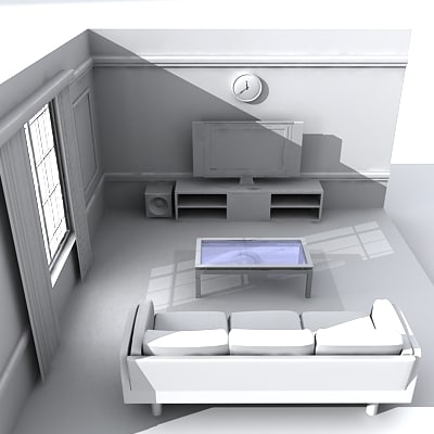 living room 3d model