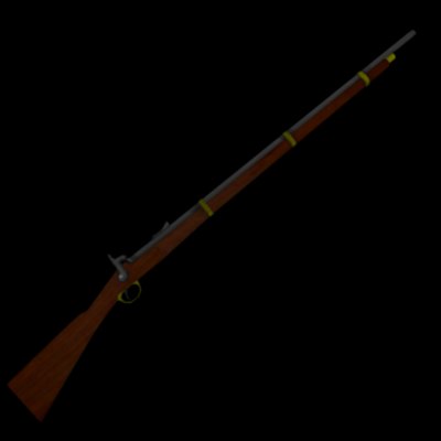 3d civil war rifle model