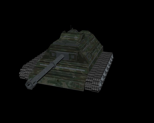 3d 3ds military tank