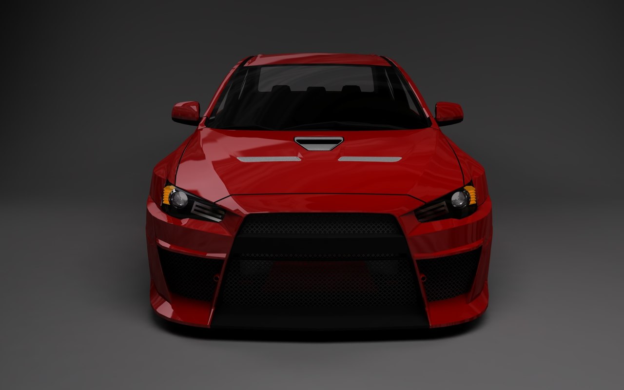 cinema4d mitsubishi lancer evolution gt