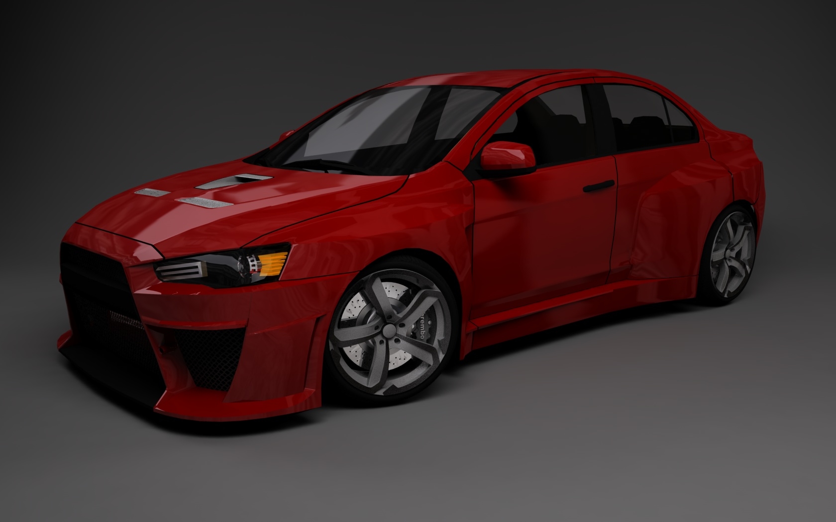 cinema4d mitsubishi lancer evolution gt