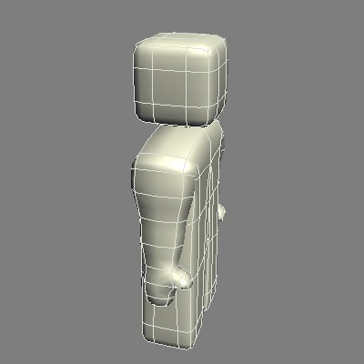 simple cubic figure 3d model