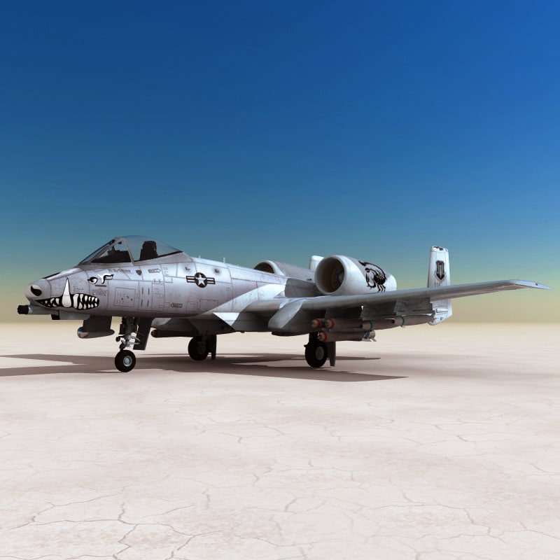 a-10 thunderbolt ii 3d max