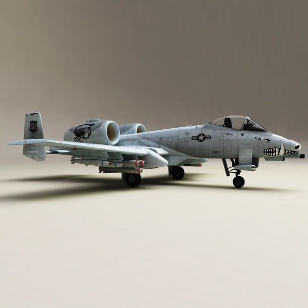 a-10 thunderbolt ii 3d max
