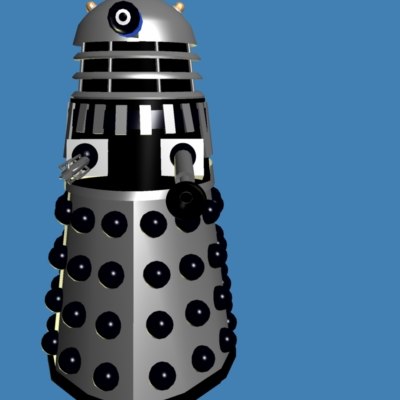 3dsmax dalek silver