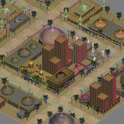 3d 3ds arab town