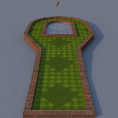 mini golf course2 3d 3ds