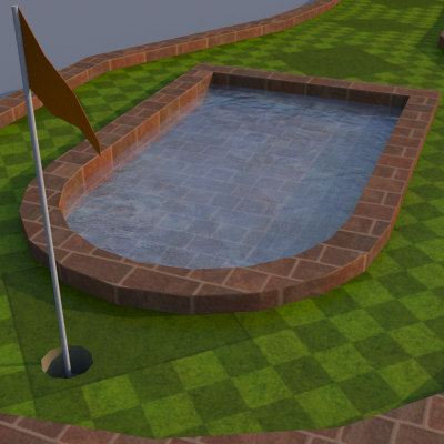 mini golf course2 3d 3ds