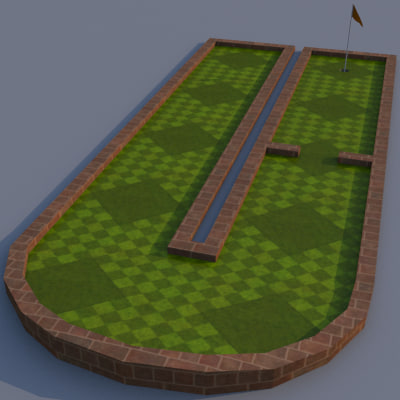 mini golf course2 3d 3ds