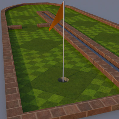 mini golf course2 3d 3ds