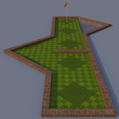 mini golf course2 3d 3ds