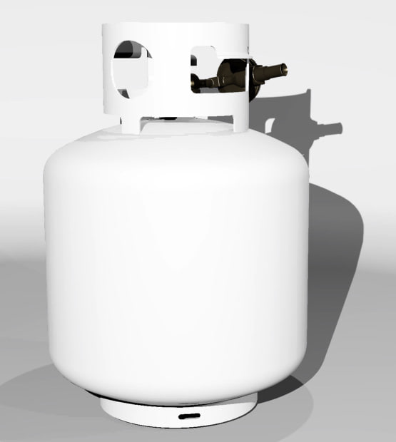 3d propane gas model